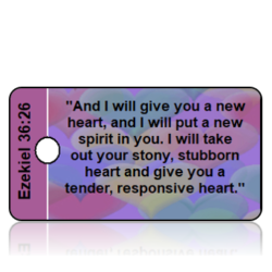 Ezekiel 36:26 Bible Scripture Key Tag – Share-IT! Tags