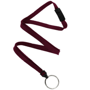 Breakaway Lanyard Maroon 10 mm (3/8″) – Share-IT! Tags