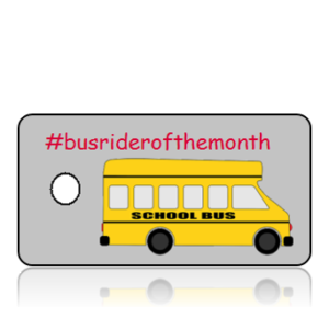 Bus Rider of the Month Hashtag Key Tag (Pack of 3) – Share-IT! Tags