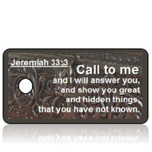 Jeremiah 33:3 Bible Scripture Key Tags (Pack of 3) – Share-IT! Tags