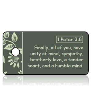 1 Peter 3 vs 8 ESV Fall Leaves Border Scripture Tag (Pack of 3) – Share ...